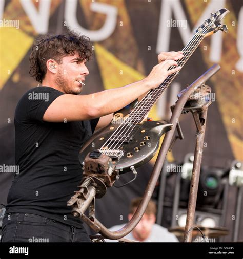Chicago Illinois Usa 16th July 2016 Bassist Daniel Oliver Of