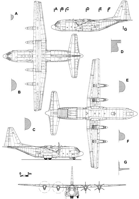Lockheed C 130 Hercules Blueprint