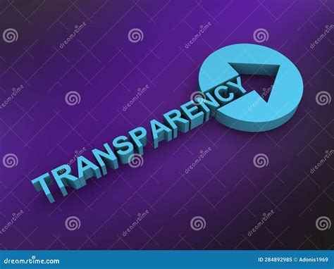 Transparency Word Block On White Stock Image 298291753