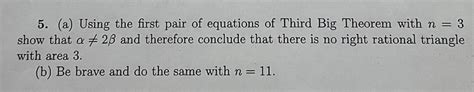 Solved A ﻿using The First Pair Of Equations Of Third Big