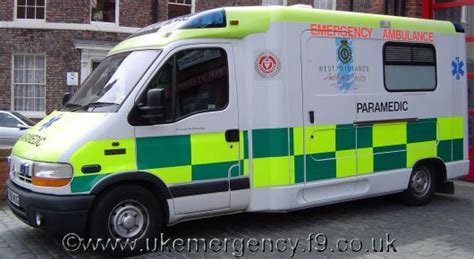 V788 Wug A Renault Master West Midlands Paramedic Ambulance Uk