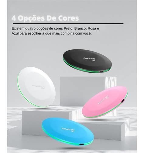 Carregador Sem Fio Wireless Indução Fast 15w iPhone Samsung Frete grátis