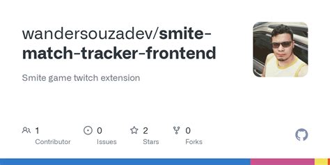 GitHub Wandersouzadev Smite Match Tracker Frontend Smite Game Twitch