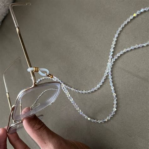 Glamorous Swarovski Crystal Ab Eyeglass Chain Free Ship 2 Sizes
