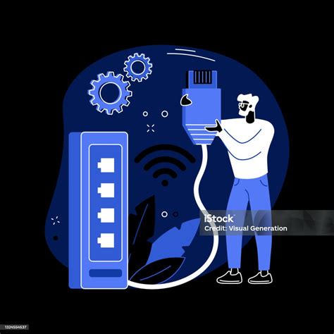 Ethernet Ethernet Connection Abstract Concept Vector Illustration Stock Illustration Download