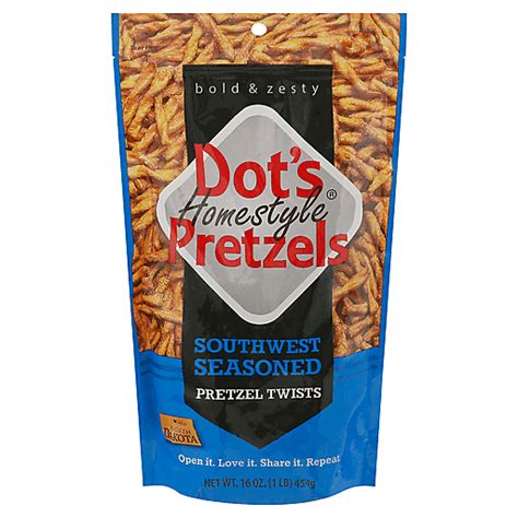 Dots Homestyle Pretzels Pretzel Twists Southwest Seasoned 16 Oz