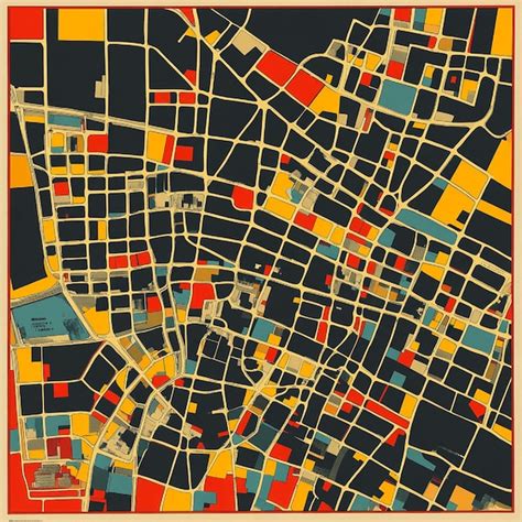 A Thematic Map Displaying Crime Rates Or Safety Indices Across