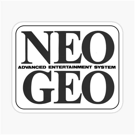 Neo Geo Logo Aes Snk Home Console Neogeo Sticker For Sale By