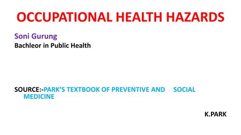 Occupationalhealthhazards 141203095150 Conversion Gate01 Ppt