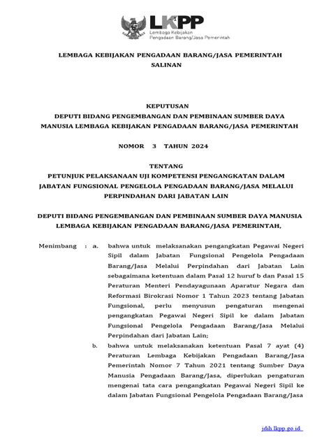 Juknis Ujikom Perpindahan Jf Ppbj 2024 Pdf