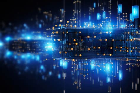 Virtual Binary Data Transfer In Network Abstract Background Stock
