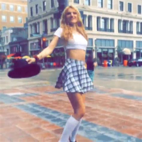 Pop Minute Bella Thorne Dancing Miniskirt Photos Photo 6
