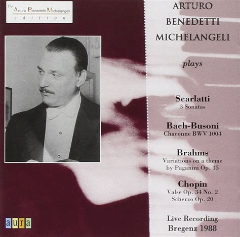 Arturo Benedetti Michelangeli Konzert In Bregenz 1985 Uk Import