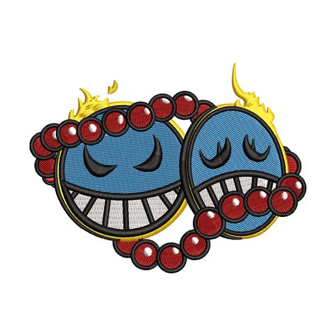 Ace Hat Faces Embroidery Design One Piece Embroiplanet