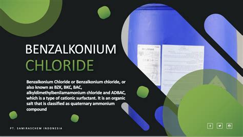 Supplier Benzalkonium Chloride Pt Samiraschem Indonesia