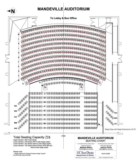 Seating Chart La Jolla Symphony And Chorus