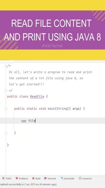 Read File Content Using Java 8 Wetechie Java8 Java Collections