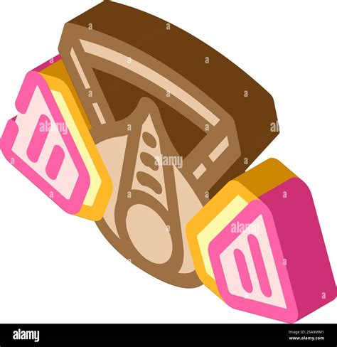 Respirator Ppe Protective Equipment Isometric Icon Vector Respirator