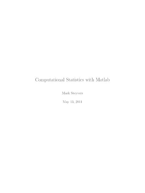 Computational Statistics With Matlab Fill Out And Sign Online Dochub