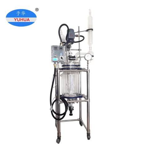 1l~100l Jacketed Glass Reactor Ultrasonic Reactor Industrial Batch