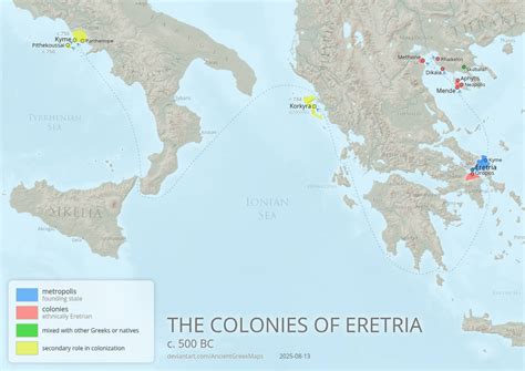 Colonies Of Eretria By Ancientgreekmaps On Deviantart