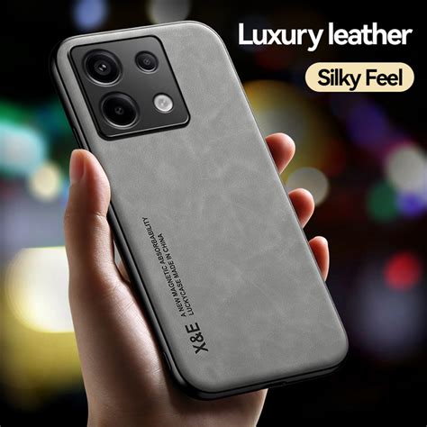 หรูหรา Silky Feel เคสหนัง Pu Redmi Note 13 Pro Plus 5g Soft Tpu ฝาหลัง