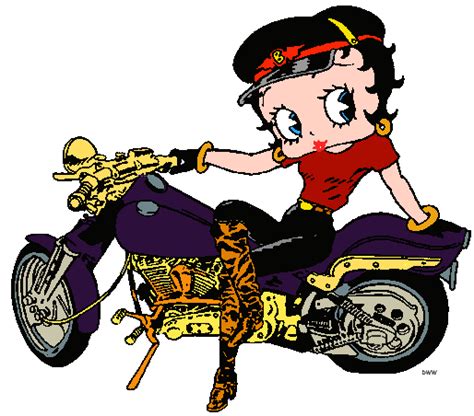 Jumpy Betty Boop Graphics Biker