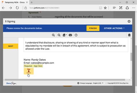 Docusign Form Widgets Jotform