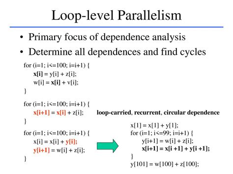 Loop Level Parallelism Ppt Download