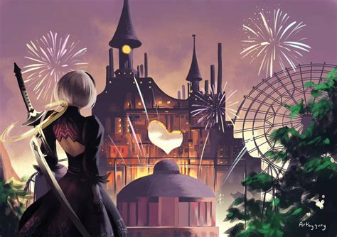 Nier Automata Amusement Park By Guryfrog On Deviantart