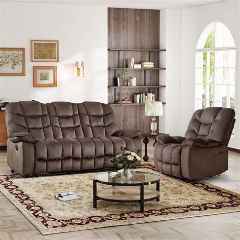 Latitude Run® 2 Piece Reclining Living Room Set With Power Heated