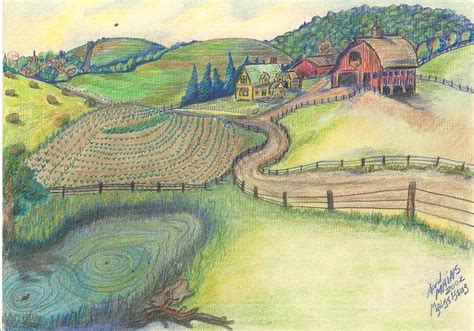 Countryside Drawing At Explore Collection Of