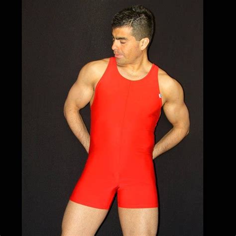 Men Singlets Wrestling Red Color Size S