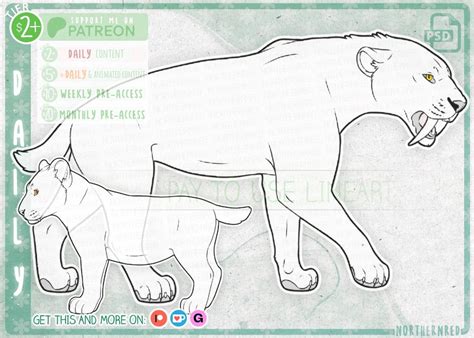 Spring Daily Sabertooth Cub By Northernred On Deviantart