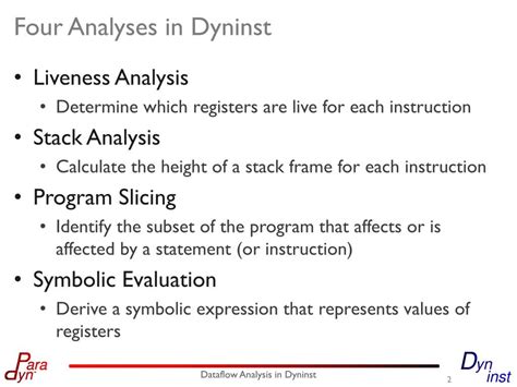 Ppt Dataflow Analysis In Dyninst Powerpoint Presentation Free