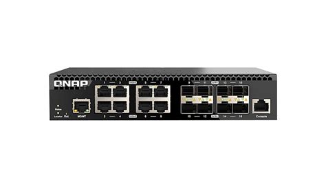 Qnap 16 Port 10gbe Sfp Layer 2 Web Managed Switch Qsw M3216r 8s8t Us