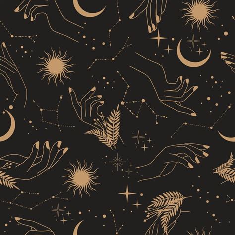 Dark Mystical Pattern Vectors And Illustrations For Free Download