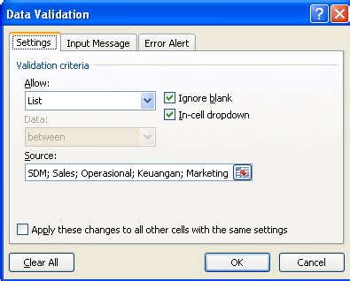 Tips Tips Rumus Excel Data Validation Basic