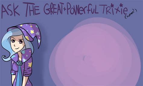 485602 Safe Artistsirensy Derpibooru Import Trixie Human Ask
