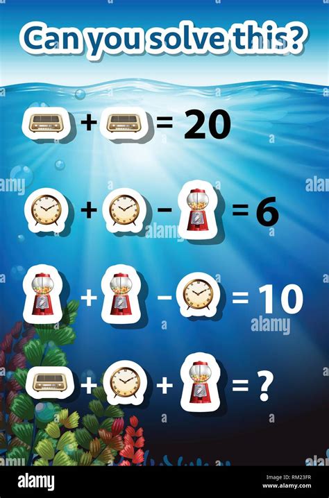 Solve Maths Stock Vector Images Alamy