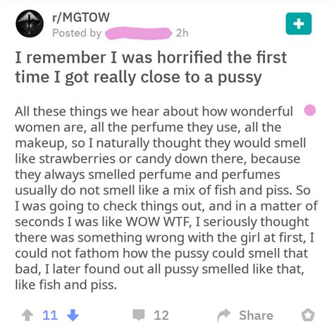 I Thought Womens Pussies Would Smell Like Strawberries Or Candy But
