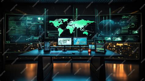 Premium Ai Image Command Center For Monitoring And Protecting