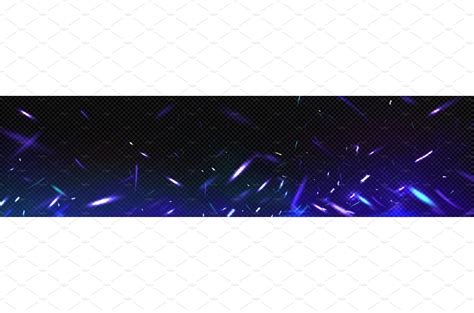 Blue Fire Sparks Overlay Effect Decorative Illustrations ~ Creative