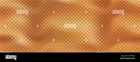 Belgian Waffle Seamless Dimpled Texture Delicious Bg With Round