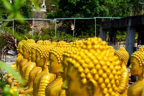 Premium Photo Golden Buddha Statues