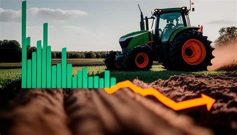 Premium Ai Image A Green Tractor Is On A Field With A Graph Showing