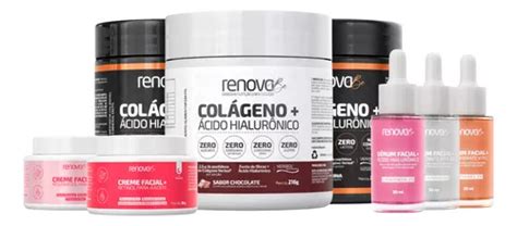 Kit Colágenos Verisol Creme Facial Sérum Renova Be Sabor Tangerina Chocolate MercadoLivre