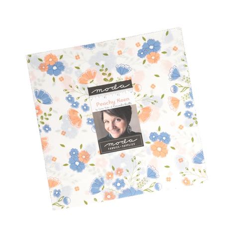 Moda Fabrics Peachy Keen Layer Cake By Corey Yoder 29170LC Emerald