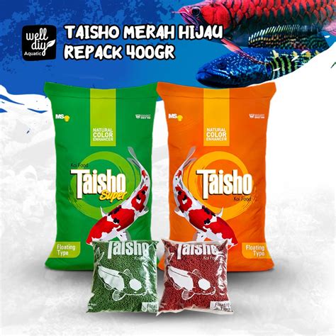 Jual Taisho Koi Food Merah Hijau Pelet Pakan Ikan Koi Mm Gram Shopee Indonesia