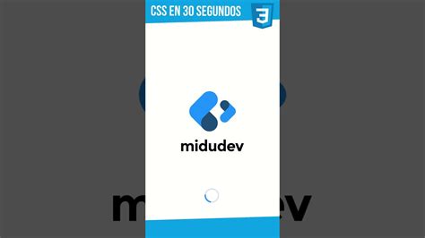 Crea Un Spinner Loader 🌀 En Css Shorts Youtube